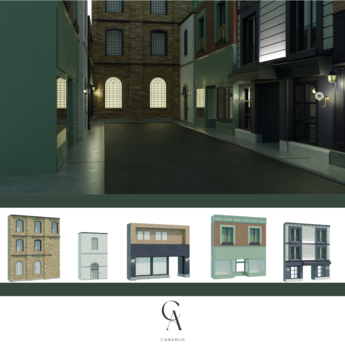 Second Life Marketplace - RM Street Buildings - CANARUN (Rezzme)